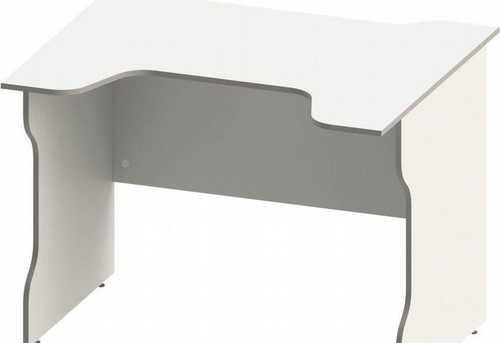 Вардиг стол компьютерный K2, белый/серебристый