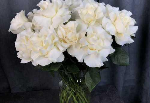 Кружевные белые розы