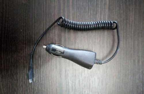 Автомобильная зарядка для телефона Micro USB