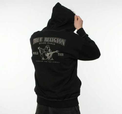 Зип худи True Religion чёрно-серое 4 вида