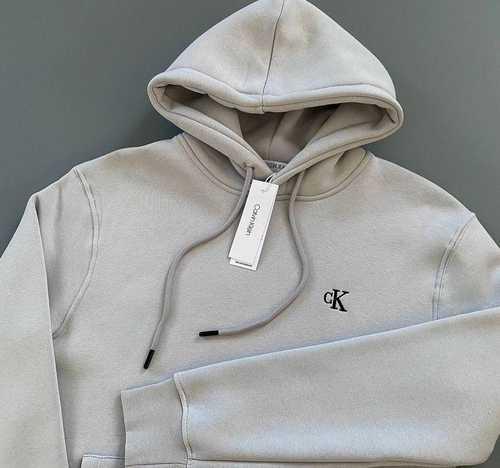Calvin klein толстовка серая с начесом