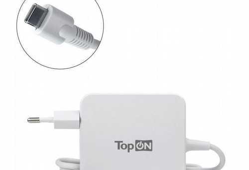 Блок питания, зарядка TopON 65W кабель Type-C, Po