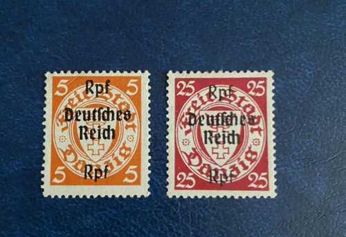Почтовые марки германии 1939г