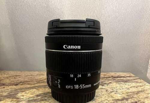 Объектив Canon EF-S 18-55mm f/4-5.6 IS STM, новый