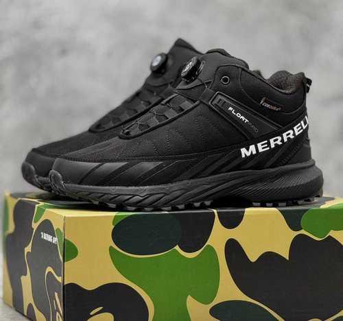 Мужские черные зимние кроссовки Merrell