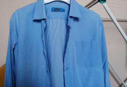 Рубашка голубая 146