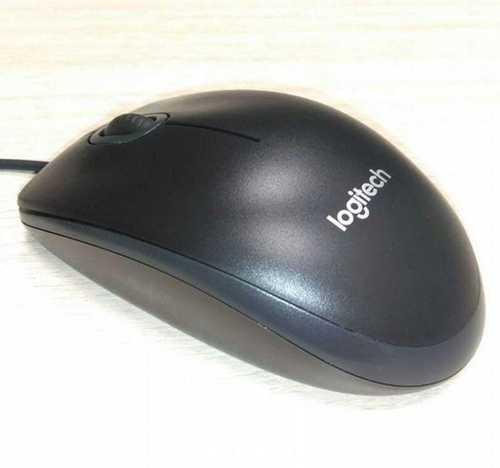 Мышь logitech B100 черная USB