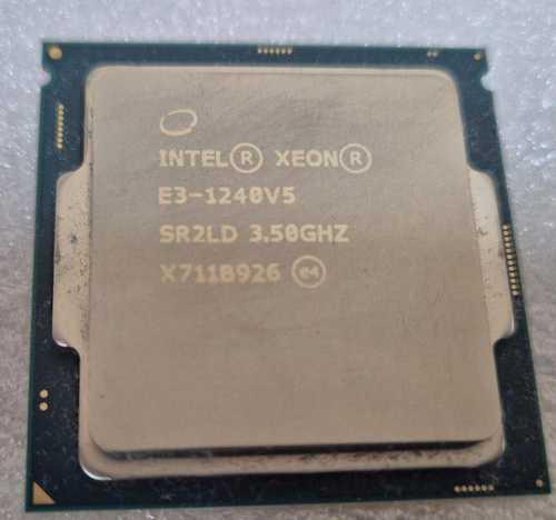 Процессор Intel Xeon E3-1240 v5 3.50GHz/4 core