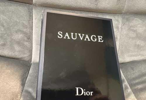 Dior savage набор парфюм и гель для душа