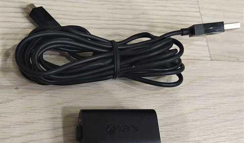 Комплект - батарея + шнур к геймпаду для Xbox ONE
