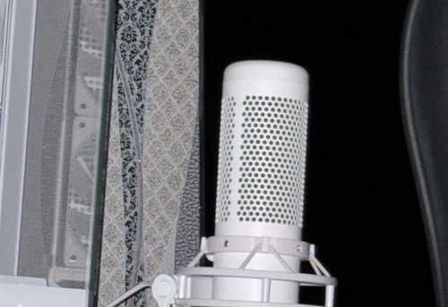 Микрофон hyperx quadcast s белый