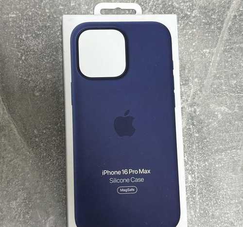 Оригинальный iPhone 16 Pro Max Silicon Case Denim