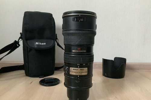 Nikon Afs 70-200mm f2.8G ED VR