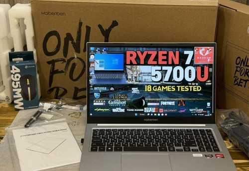 Новый Maibenben Ryzen 7 5700/Ram 16Гб/FHD IPS/SSD