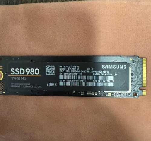 Ssd m2 samsung 980 pro 256gb