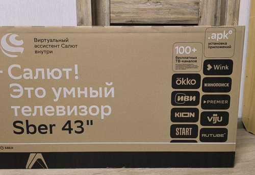 Телевизор 43" Sber 4K UltraHD SDX-43U4126