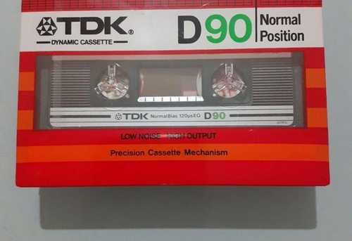 Аудиокассета TDK D90 навая запечатанная