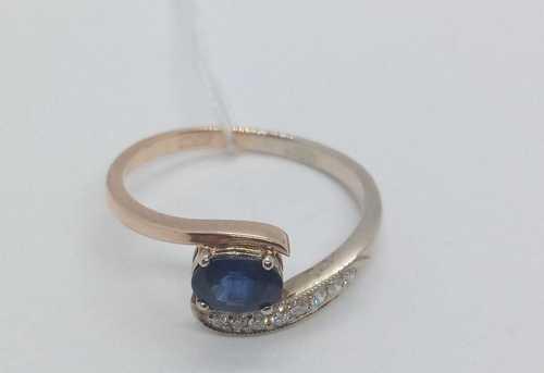 Золотое кольцо с бриллиантом р-р18,0