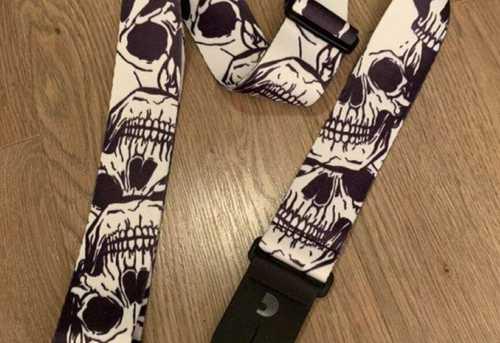 Гитарный ремень D’Addario skull