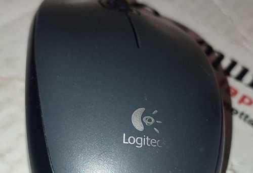Мышь Logitech M100 Dark Mouse USB серый