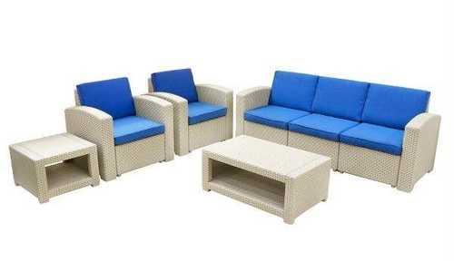 Комплект мебели Rattan Premium 5, серый