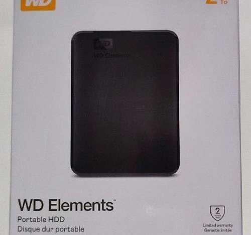 Переносной жёсткий диск wd elements 2тб