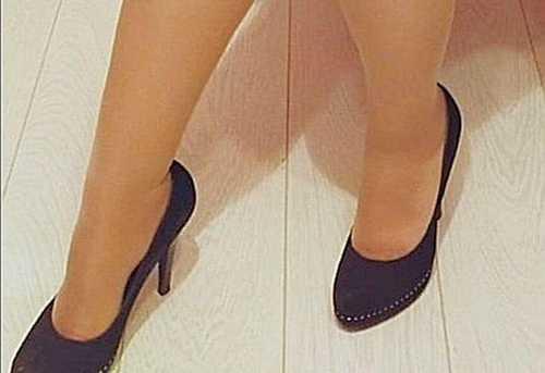 Туфли женские 37 размер замшевые