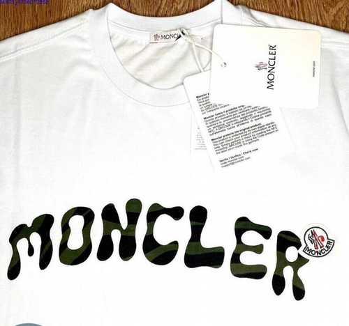 Футболка Moncler белая и черная (Арт.44293)