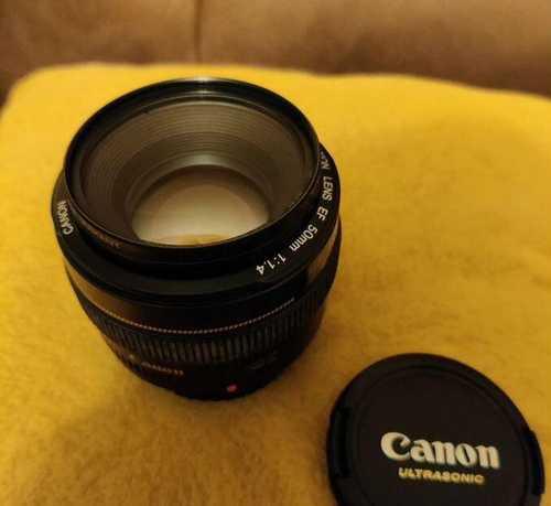 Объектив Сanon 50mm 1.4 + Canon EOS 30D