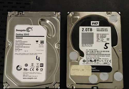 HDD 2tb WD black / Seagate sshd