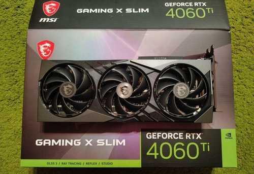 Видеокарта MSI GeForce RTX4060TI gaming X slim 16G