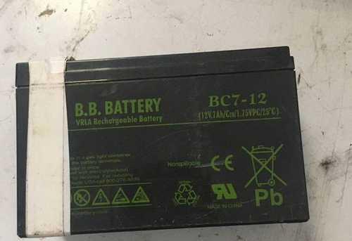 Аккумулятор bb battery bc7-12