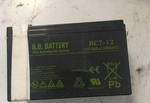 Аккумулятор bb battery bc7-12