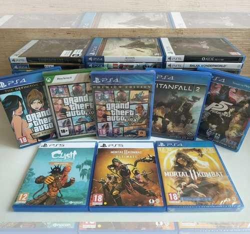 PS4 GTA V Trilogy/ CLash/ Persona/ MK11/ TitanFall