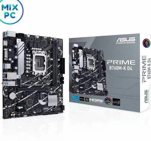 Материнская плата LGA1700 asus prime B760M-K D4