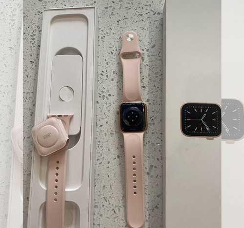 Часы apple watch series 6 40 mm gold alu pink