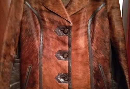 Пальто из кожи пони.Шерст.пальто Benetton