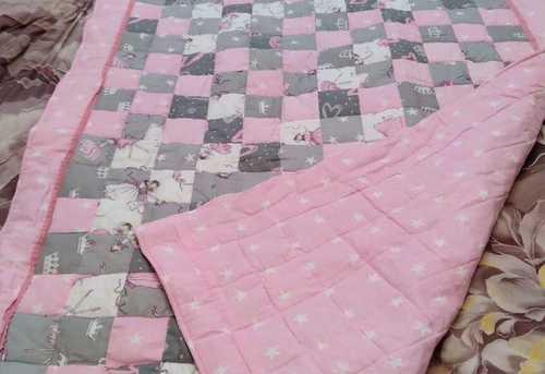 Одеяло лоскутное (пэчворк) для девочки детское