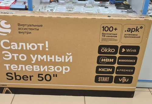 Новый Телевизор Sber SDX-50U4123B, 50" (127 см) UH