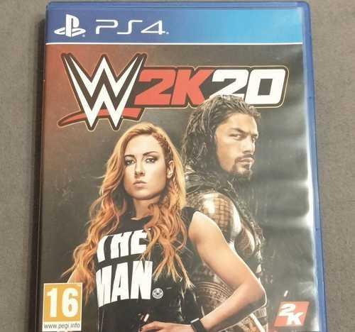 Диск на ps4 WWE 2k20