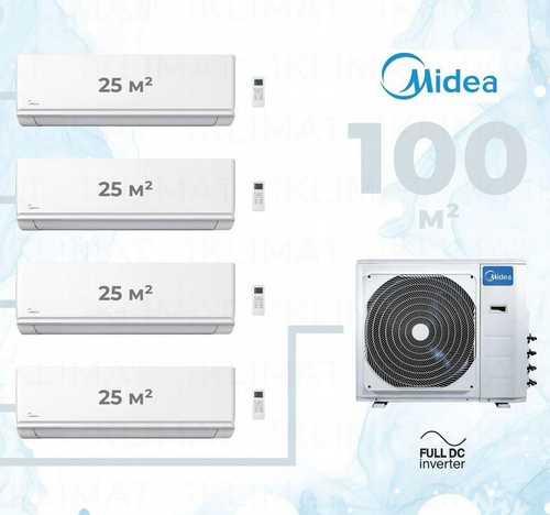 Мульти сплит система Midea M4OB-36HFN8-Q1   4*mmag2-09N8D0-I