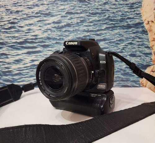 Зеркальный фотоаппарат Canon 400D+Battery grip