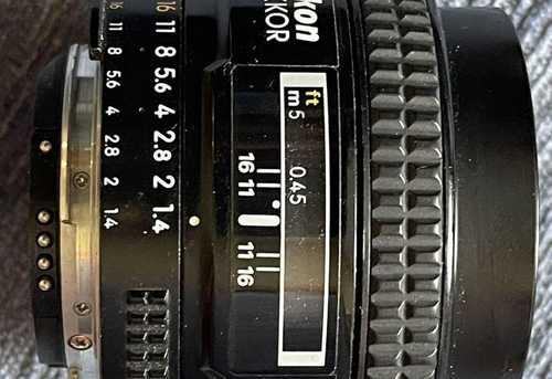 Nikon AF Nikkor 50mm f1,4 D