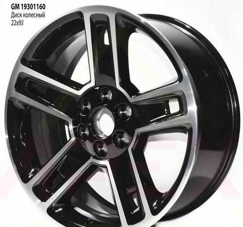 Колесный диск 22X9J Escalade/Tahoe/Suburban 139.7X6XM14 черный general motors 19301160