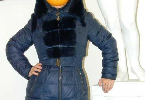 Куртка зимняя с натуральным мехом, р-р 44-46