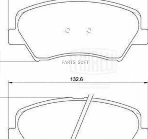 Колодки торм. для а/м Kia Ceed (12) диск. перед. т/с Mando (керам.) (PF 0808CR) PRO,PF0808CR,trialli