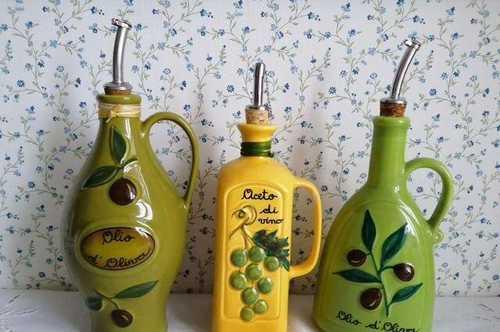 Бутылки керамика для оливкового масла