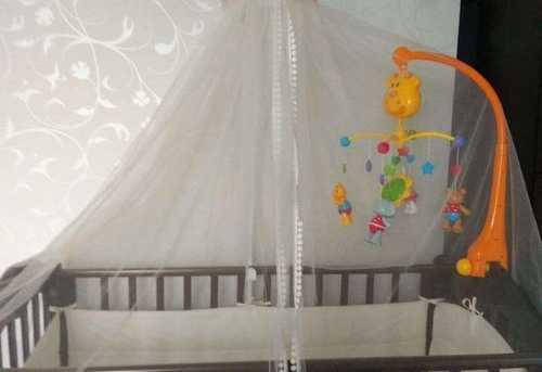 Мобиль Жирафики для детской кроватки