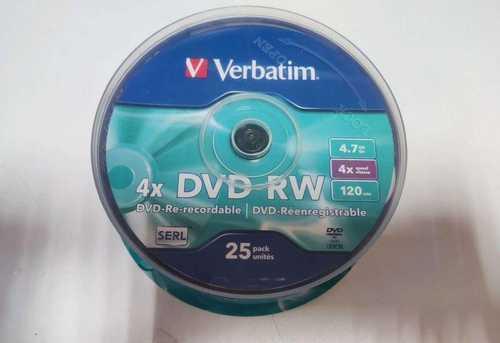 Диск болванка Verbatim DVD+RW 4.7 GB