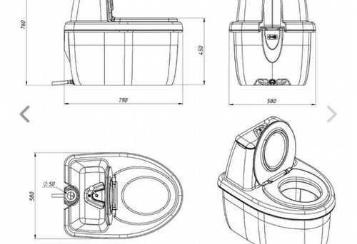 Биотуалет торфяной